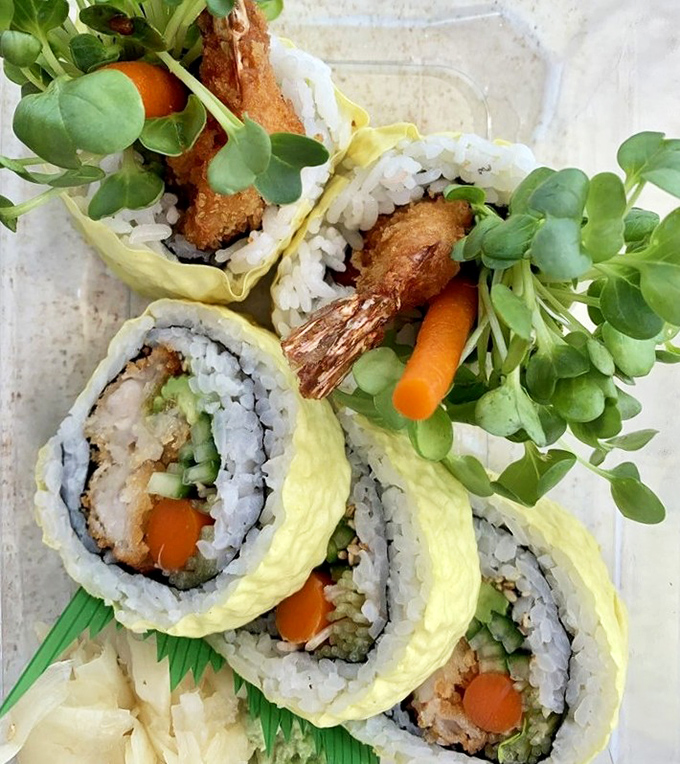 These sushi rolls aren't trying to reinvent culinary wheels&mdash;they're just celebrating fresh seafood with perfect simplicity.