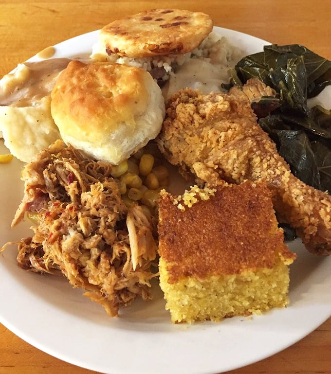 A plate piled high with proof that happiness isn't just a state of mind&mdash;sometimes it's a state of stomach.