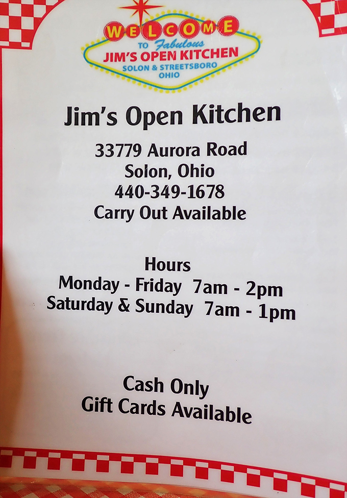 Operating hours reveal this breakfast paradise closes early &ndash; another reason to start your day here.