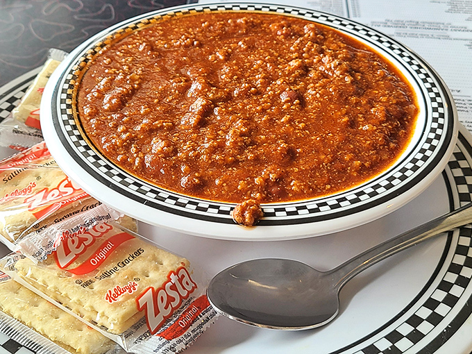 A bowl of chili that doesn't mess around&mdash;hearty, spicy, and substantial enough to qualify as its own food group.