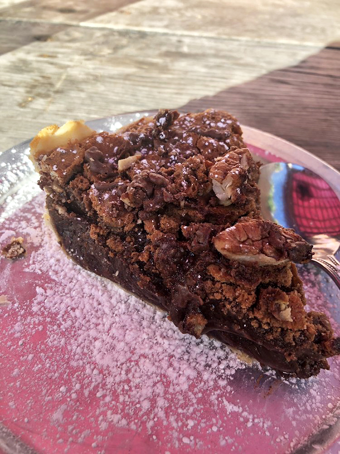 This chocolate pecan pie doesn't just end a meal&mdash;it's the grand finale that makes you wonder if you should skip straight to dessert next time.