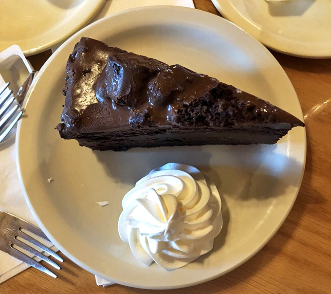 Chocolate cake that provides the sweet finale every memorable seafood feast deserves and craves.