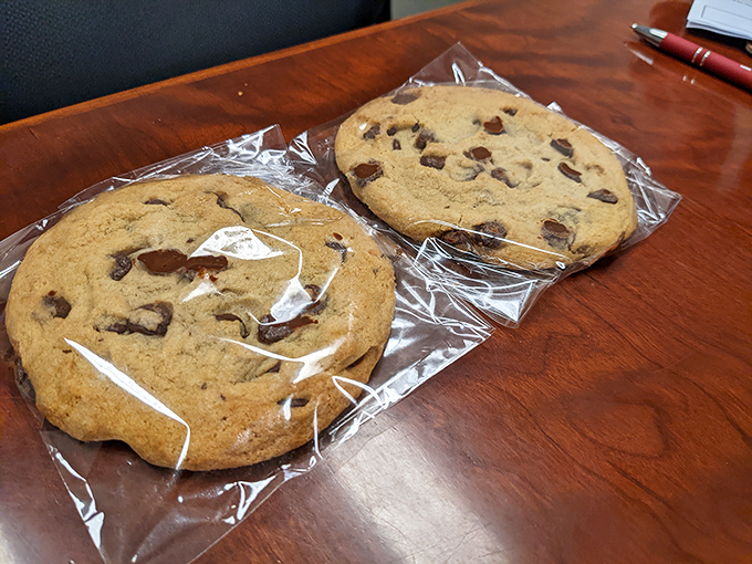 Chocolate chip cookies the size of small planets&mdash;the perfect sweet finale that answers the age-old question: "Is there room for dessert?" (Yes.)