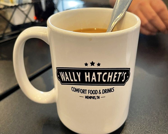 That first sip of coffee from a Wally Hatchet's mug&mdash;the official starting gun for a day that just got significantly better.