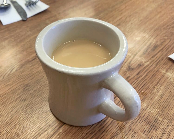 The humble coffee mug&mdash;unassuming vessel of liquid motivation. Not artisanal or single-origin, just honest coffee that knows its job and does it well.