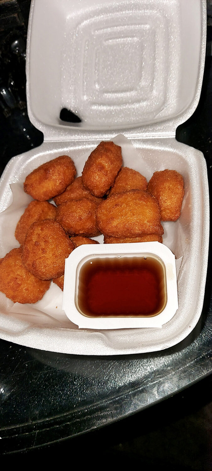 Corn nuggets&mdash;the unsung heroes of the appetizer world. Golden-fried pockets of sweet corn with dipping sauce that'll make you question why they aren't famous everywhere.