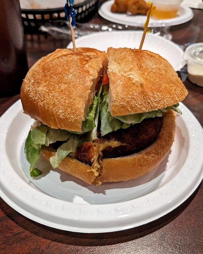 A crab cake sandwich that doesn't hide behind fillers or fancy sauces&mdash;just honest seafood on honest bread, the way the sandwich gods intended.