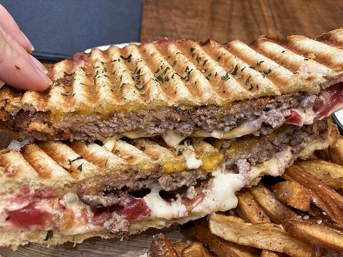 This isn't just a panini&mdash;it's a masterclass in texture and flavor. The grill marks alone deserve their own appreciation society.