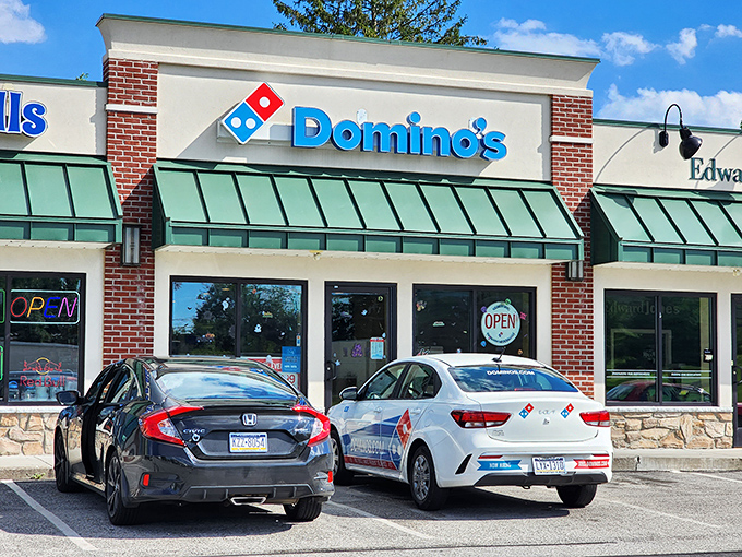 Even familiar chains like Domino's adapt to Littlestown's charm, nestled between local businesses in buildings of brick and character.
