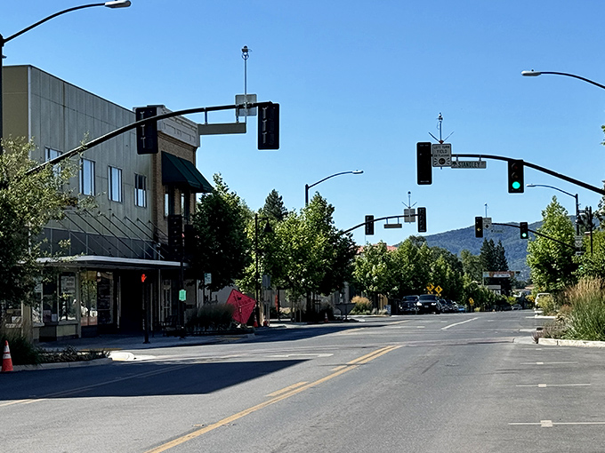 Downtown Ukiah's wide streets and mountain backdrop make even mundane errands feel like you're starring in your own small-town movie.
