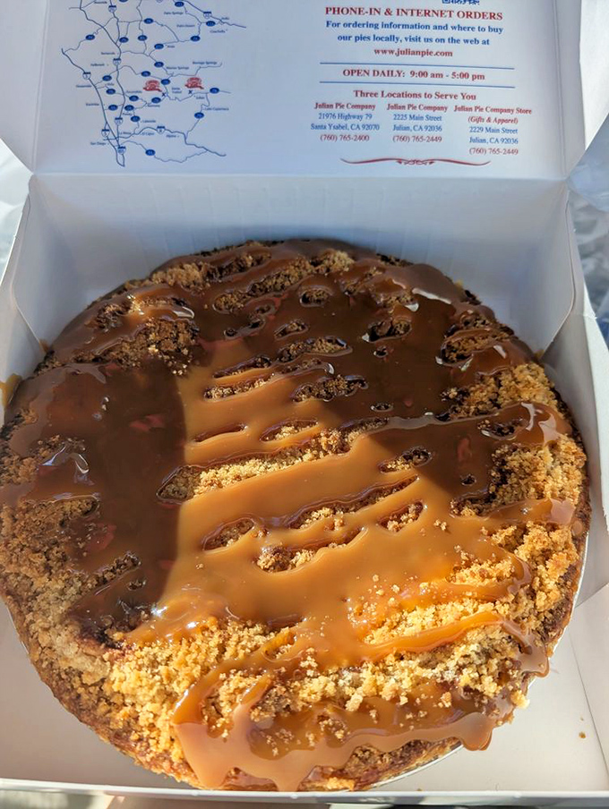 The Dutch Caramel Apple Pie in its to-go box&mdash;because the only thing better than pie now is knowing you've got pie for later.