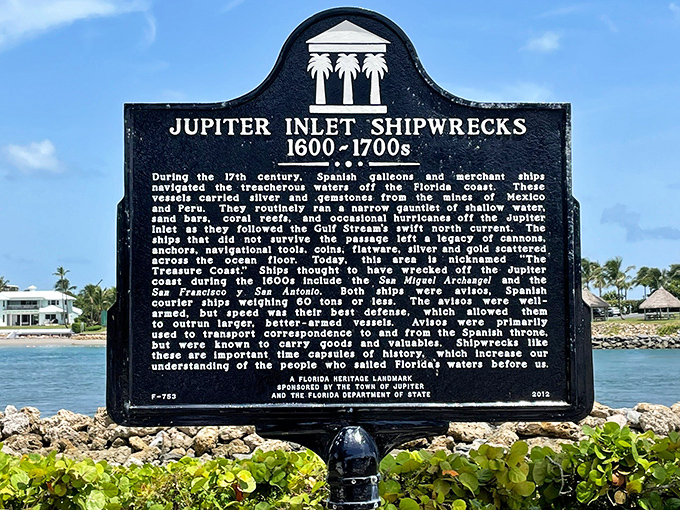 History runs deep at Jupiter Beach. Spanish galleons once navigated these waters, probably without the benefit of GPS or sunscreen.