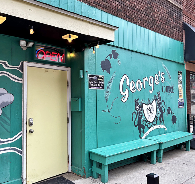 That turquoise exterior isn't just paint&mdash;it's an invitation. The yellow door isn't merely an entrance; it's a portal to some of Canton's most satisfying comfort food. 
