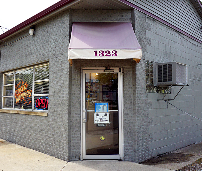 The entrance to Buck's promises no frills, just fulfillment. That simple awning has sheltered generations of diners rushing in from rain or snow, appetite in tow.