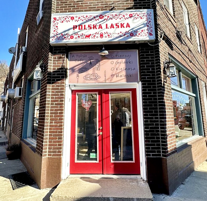Those red doors aren't just an entrance to a restaurant&mdash;they're a portal to Poland, no passport required. Just bring your appetite and stretchy waistband.