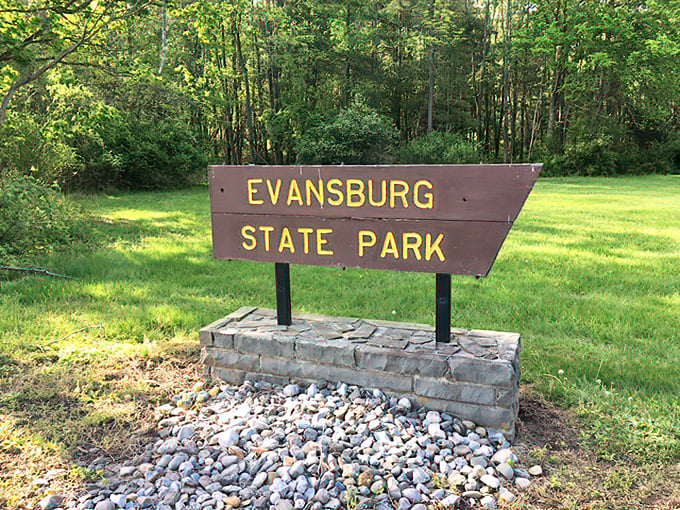 The official park sign welcomes you to Pennsylvania's most underrated natural wonderland.