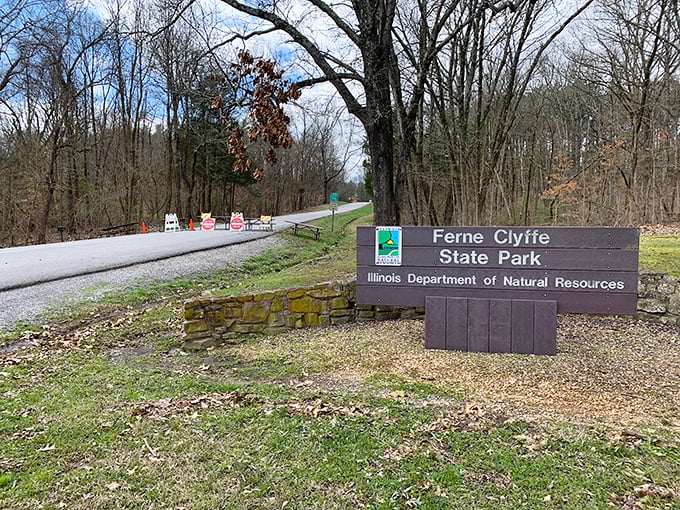 The unassuming entrance sign &ndash; like finding the door to Narnia in an ordinary wardrobe, what lies beyond will transform your Illinois expectations.