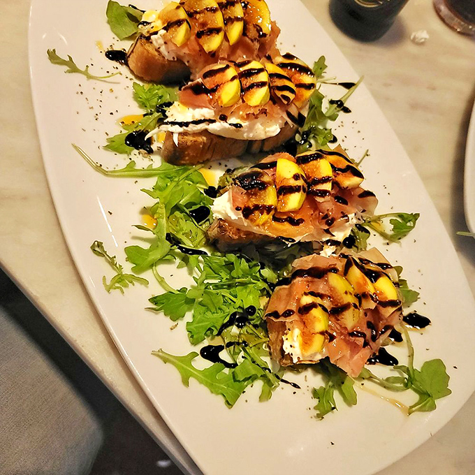 These bruschetta aren't just appetizers&mdash;they're edible art. The marriage of prosciutto, fig, and creamy cheese is nothing short of poetry.