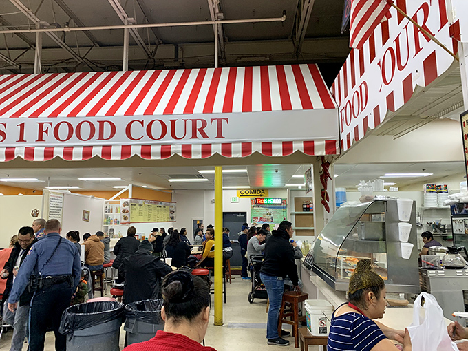 The bustling food court &ndash; where shopping stamina gets replenished and deal-hunting strategies are hatched over plates of delicious multicultural cuisine.