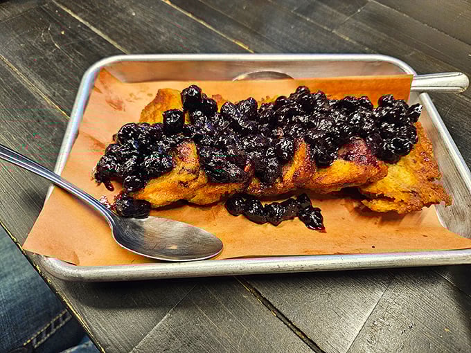Not just French toast, but a canvas for sweet berry compote that transforms breakfast into an indulgent finale to your BBQ feast.