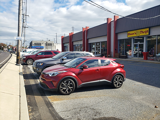 Convenient parking means you can easily load up your car with treasures, though you might need to make multiple trips!