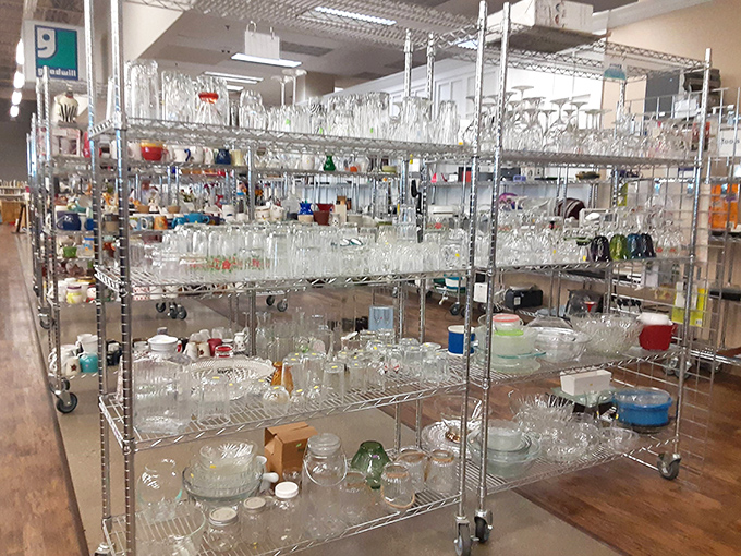 Crystal kingdom! These goblets and glasses have toasted countless celebrations. Your next dinner party's secret weapon hides among these sparkling treasures.