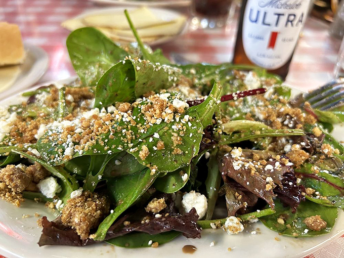 A salad so fancy it makes you forget you came for the steak. But only momentarily.