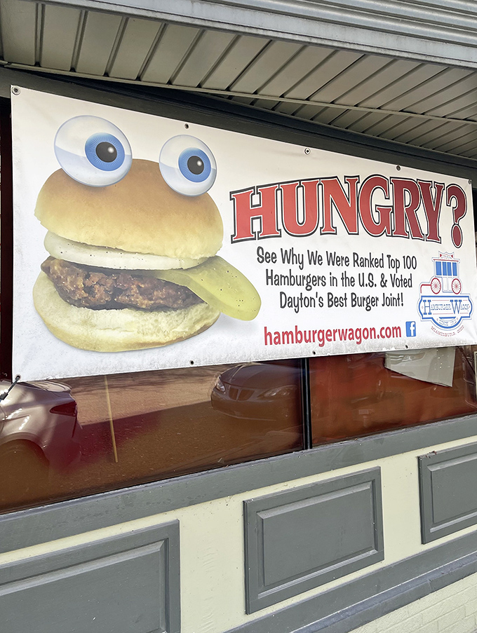 The banner proudly announces what locals have known for generations &ndash; this is burger royalty territory.