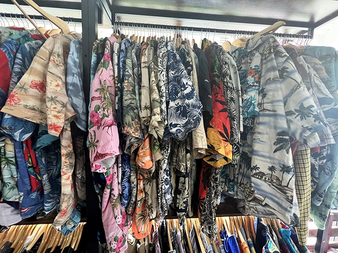 Hawaiian shirts so vibrant they practically play ukulele music when you touch them. Your dad's vacation wardrobe just got a serious upgrade.