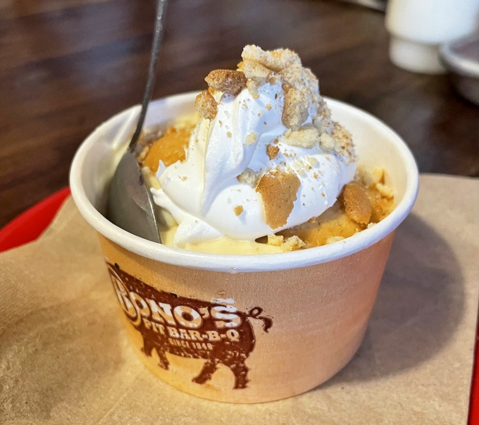 Banana pudding that makes you want to call your grandmother and apologize for ever thinking anyone else's was better.