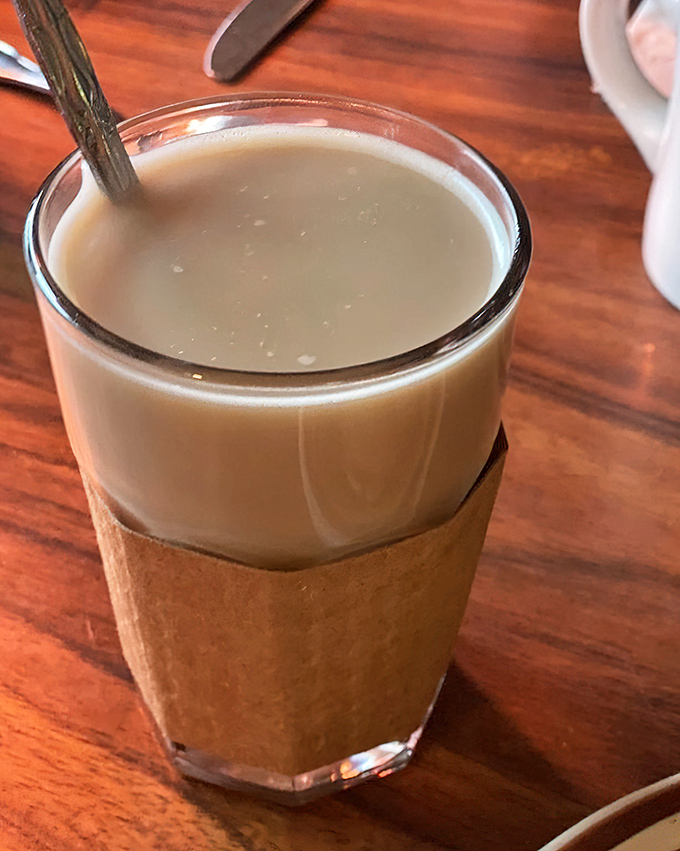 The hot oat chai &ndash; breakfast's unsung hero. Creamy, warming, and substantial enough to qualify as a meal in liquid form.
