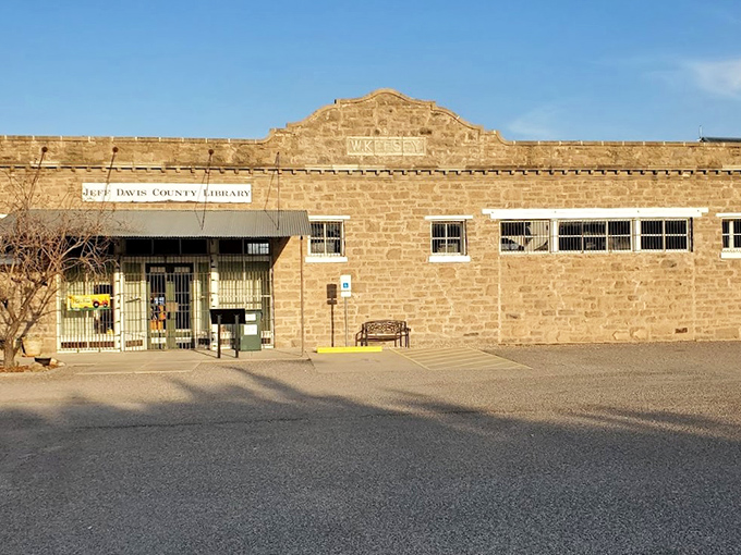 Knowledge carved in stone! The Jeff Davis County Library houses stories within its walls while standing as a story itself in local architecture.