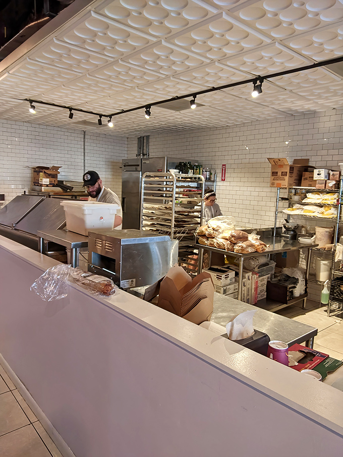 The kitchen where sourdough alchemy transforms simple ingredients into Tampa's best-kept breakfast secret.