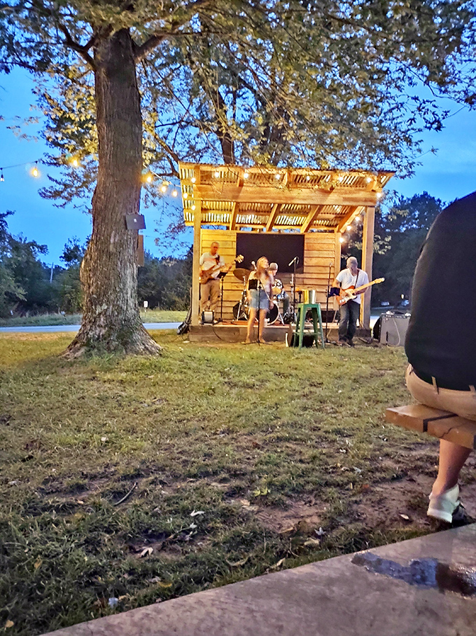 When the sun goes down, the music comes up. Nothing pairs with a full stomach like live tunes under string lights and stars.