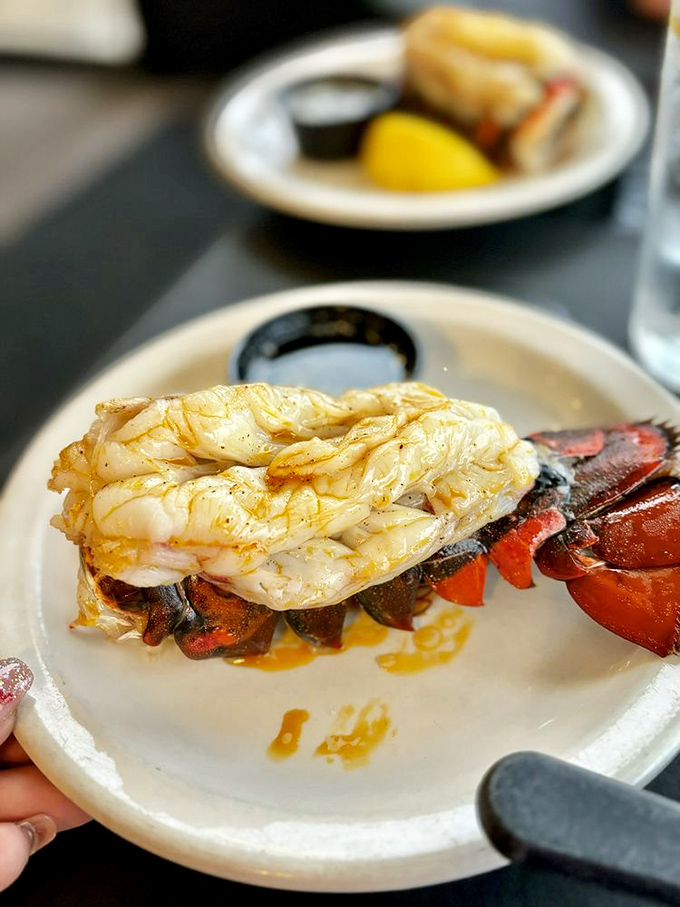 Lobster tail presented with the reverence it deserves&mdash;ocean royalty that made its way to your plate via the Sacramento River.