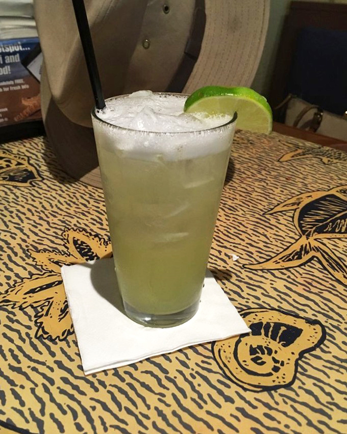 A margarita with the perfect salt rim and lime garnish&mdash;because sometimes the ideal seafood companion isn't wine but a citrusy cocktail that means business.