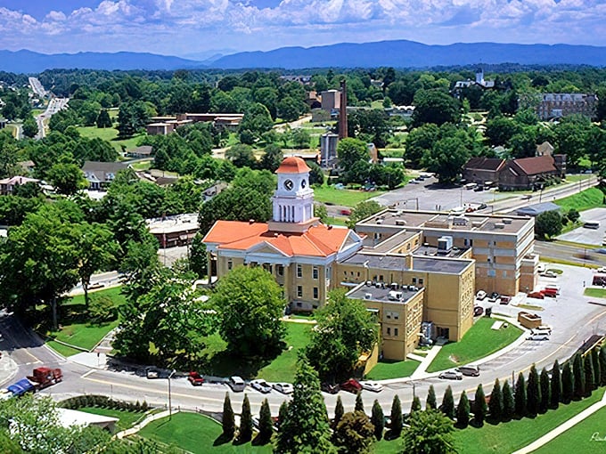 From above, Maryville reveals its perfect balance&mdash;a town that nestled itself between civilization and wilderness, refusing to fully surrender to either one.