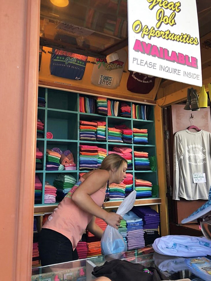 The gift shop ensures you can take home a piece of Frenchy's&mdash;because nothing says "I had amazing octopus" like a bright t-shirt.