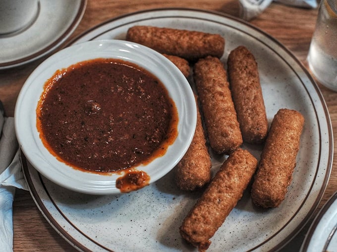 These aren't just mozzarella sticks; they're golden-brown vehicles for delivering melted cheese perfection, with marinara for the perfect dunk.