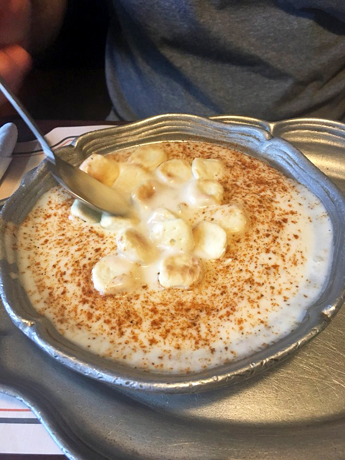 Clam chowder so creamy it should require a lifeguard on duty. That dusting of paprika isn't just garnish&mdash;it's the final brushstroke on a masterpiece.