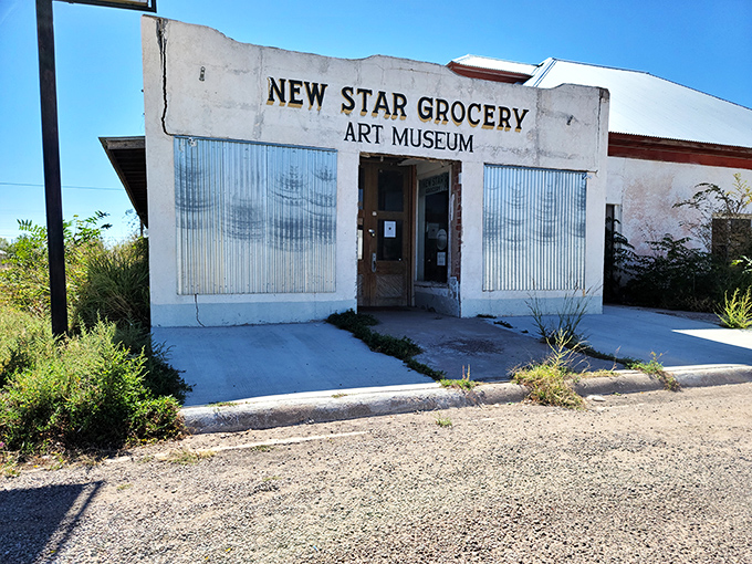 The New Star Grocery Art Museum perfectly encapsulates Marfa's transformation—where locals once bought milk and bread, visitors now consume contemporary art.