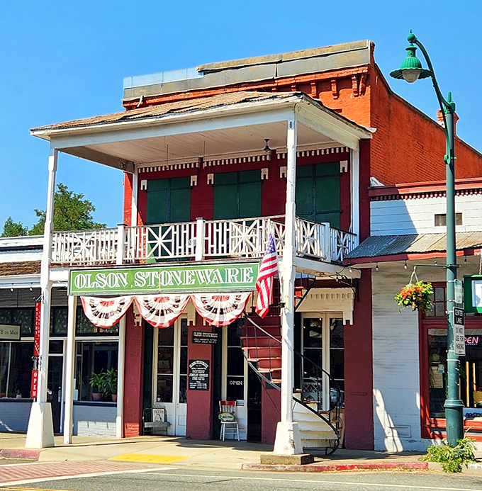 Olson Stoneware stands proudly on Main Street, where Fourth of July bunting isn't seasonal d&eacute;cor&mdash;it's a year-round statement of community pride.