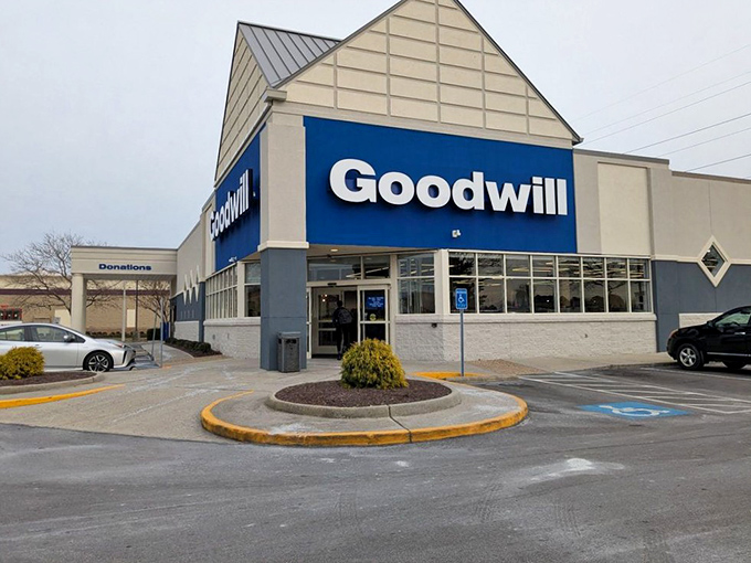 The exterior promises big things inside - this isn't your typical strip mall thrift store experience.