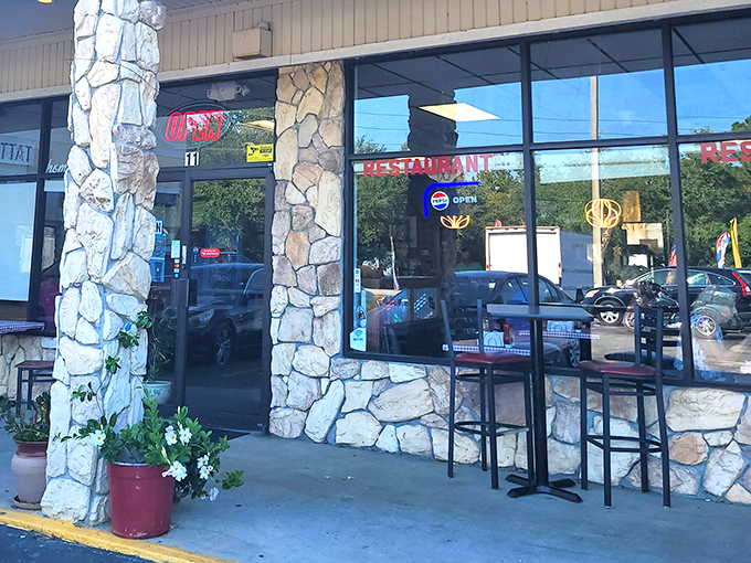 Even the outside seating area invites you to linger. Florida weather and comfort food&mdash;a match made in heaven.