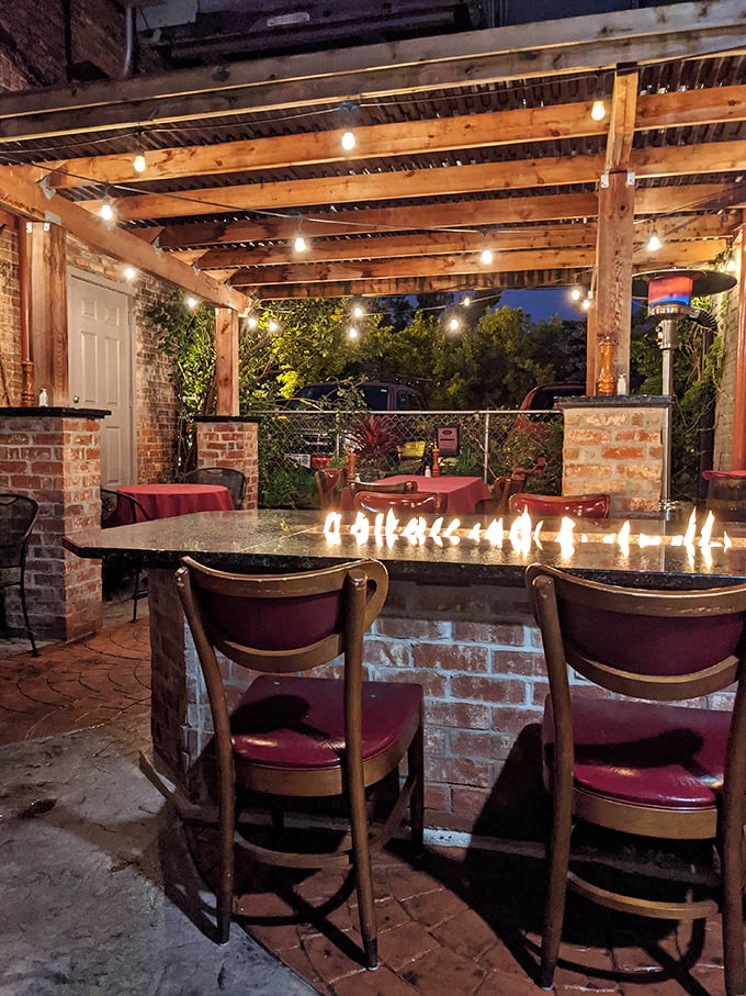 The outdoor patio offers brick-lined charm and string lights for those who prefer their red meat under the stars. Wisconsin summer dining at its finest.