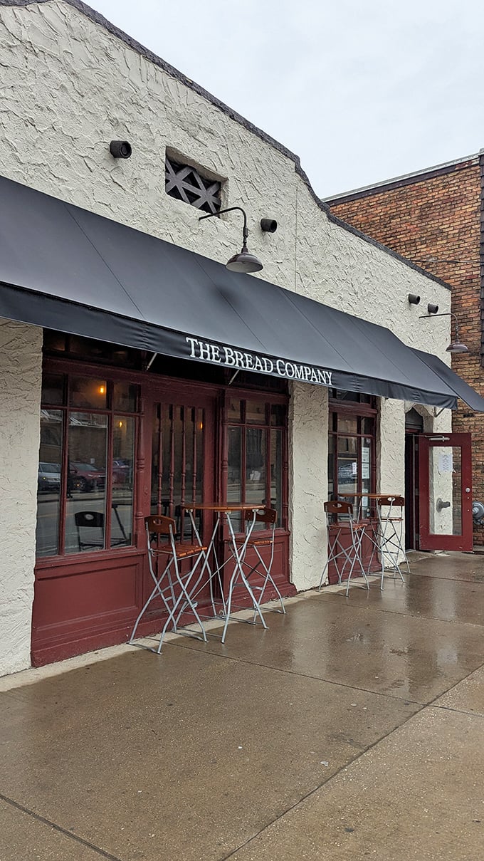 Even the sidewalk seating has European flair&mdash;these bistro tables practically whisper "order another glass of wine and watch the world go by."