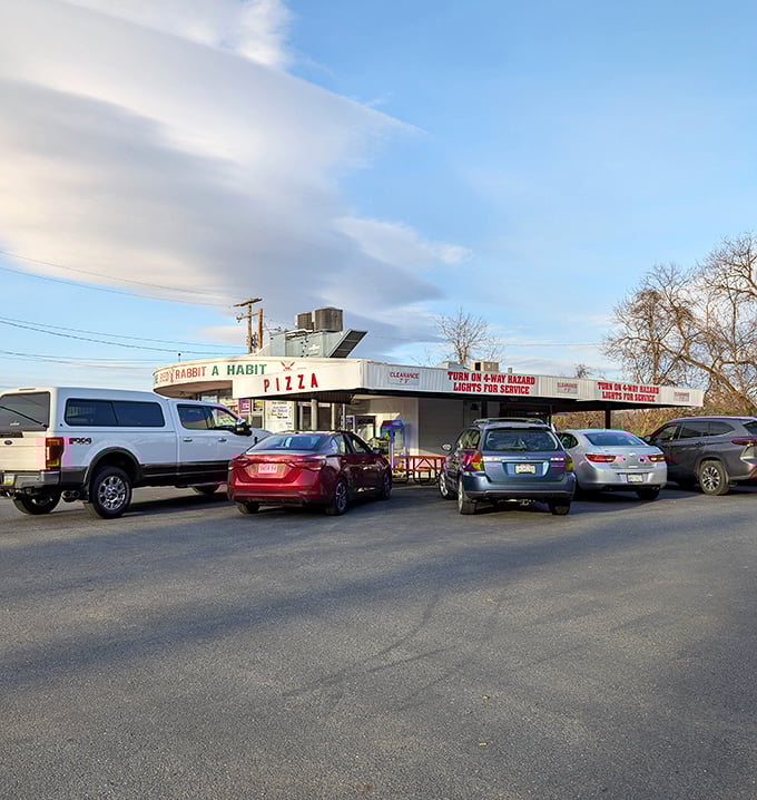 Dusk at the Red Rabbit&mdash;when the parking lot fills with a democratic mix of pickup trucks and sedans, united in pursuit of comfort food excellence.