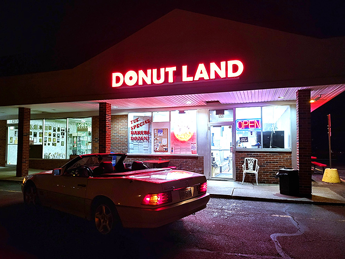 Even after dark, the glow promises tomorrow's batch will be just as spectacular.