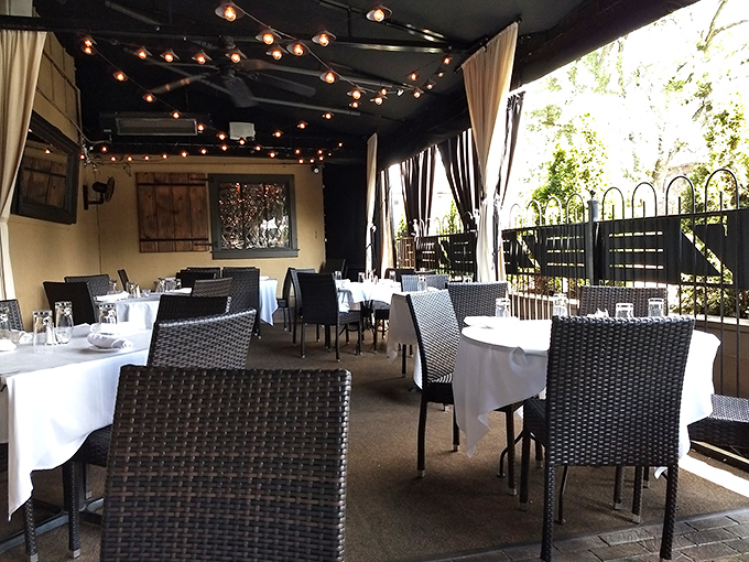 Outdoor seating where you can enjoy exceptional Italian cuisine while watching Columbus come alive around you.