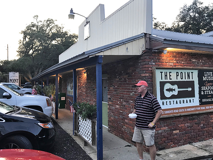 As the evening light hits the brick exterior, patrons exit with that unmistakable look of people who've just discovered a culinary treasure.